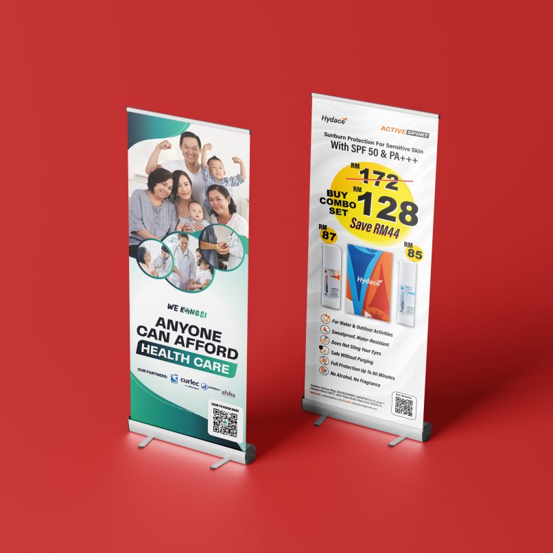 Roll Up Banner Printing Malaysia | From RM160 | 48hr Ready | Print Niu
